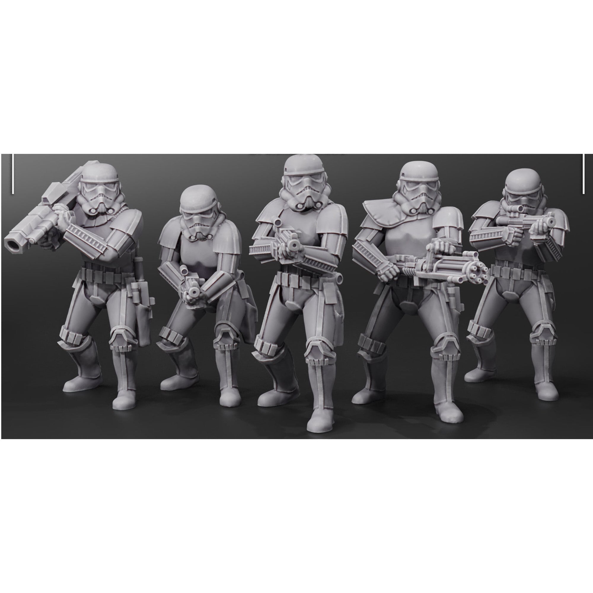 Imperial Stormtroopers Squad 5 Pieces Stl - Etsy