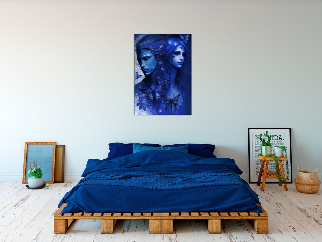 Indigo Lightworker Couple, AI Art Digital Download, Printable ...