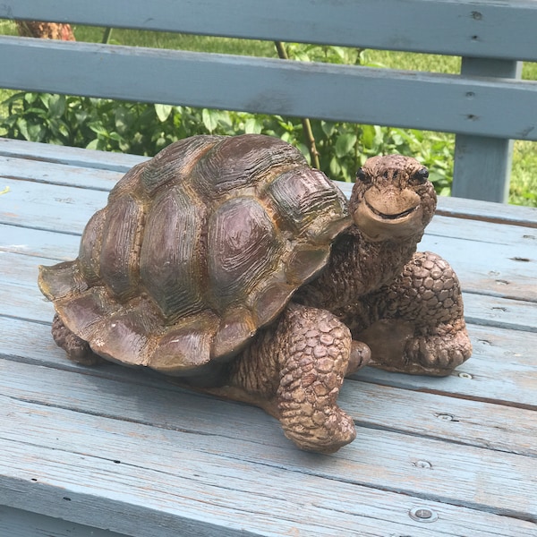 Large Garden Turtle Statue - Etsy