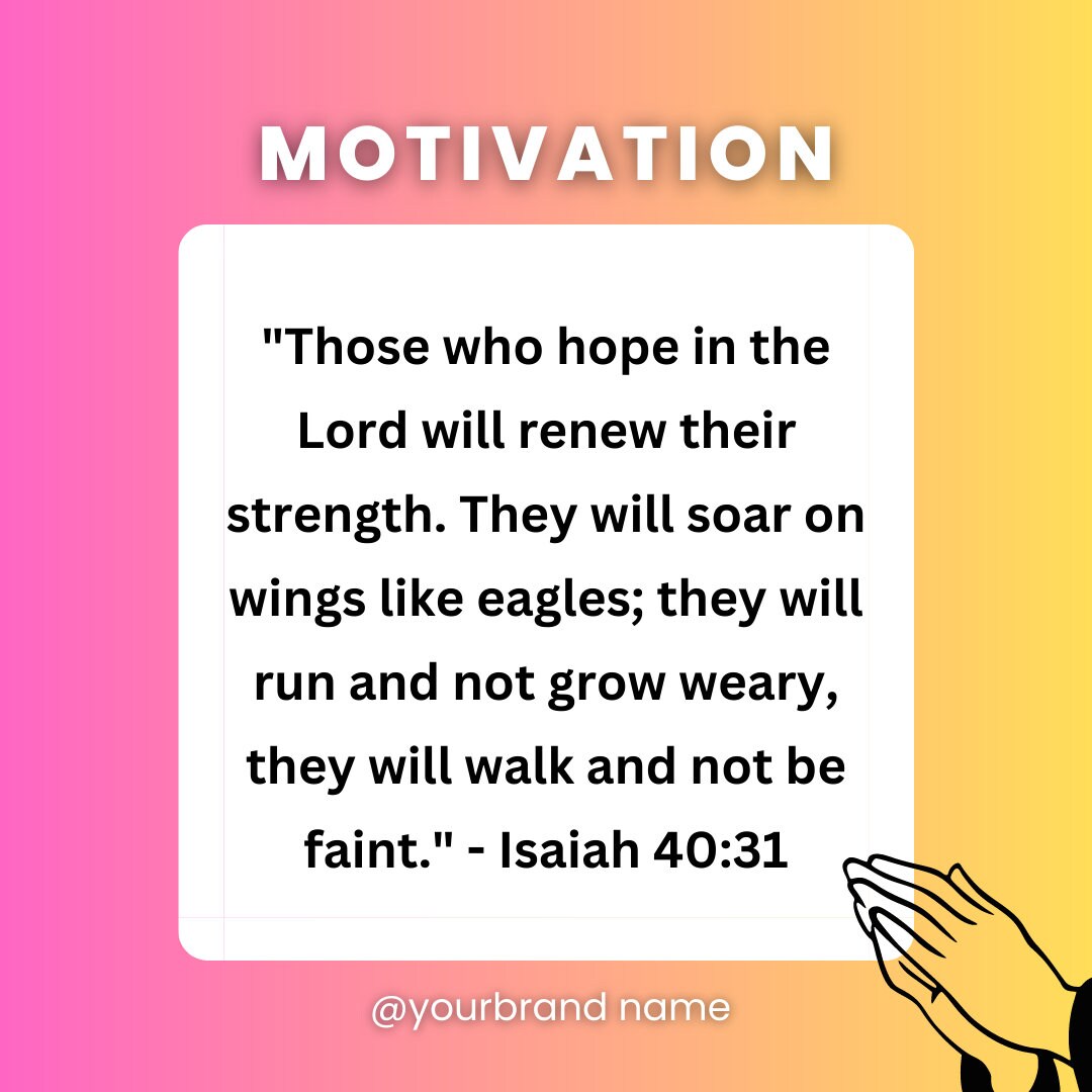Motivational Bible Verses Digital Canva Downloads for - Etsy