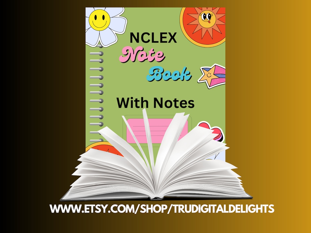 Nclex Notebook With Notes for Nursing School Nclex Study Notes for ...