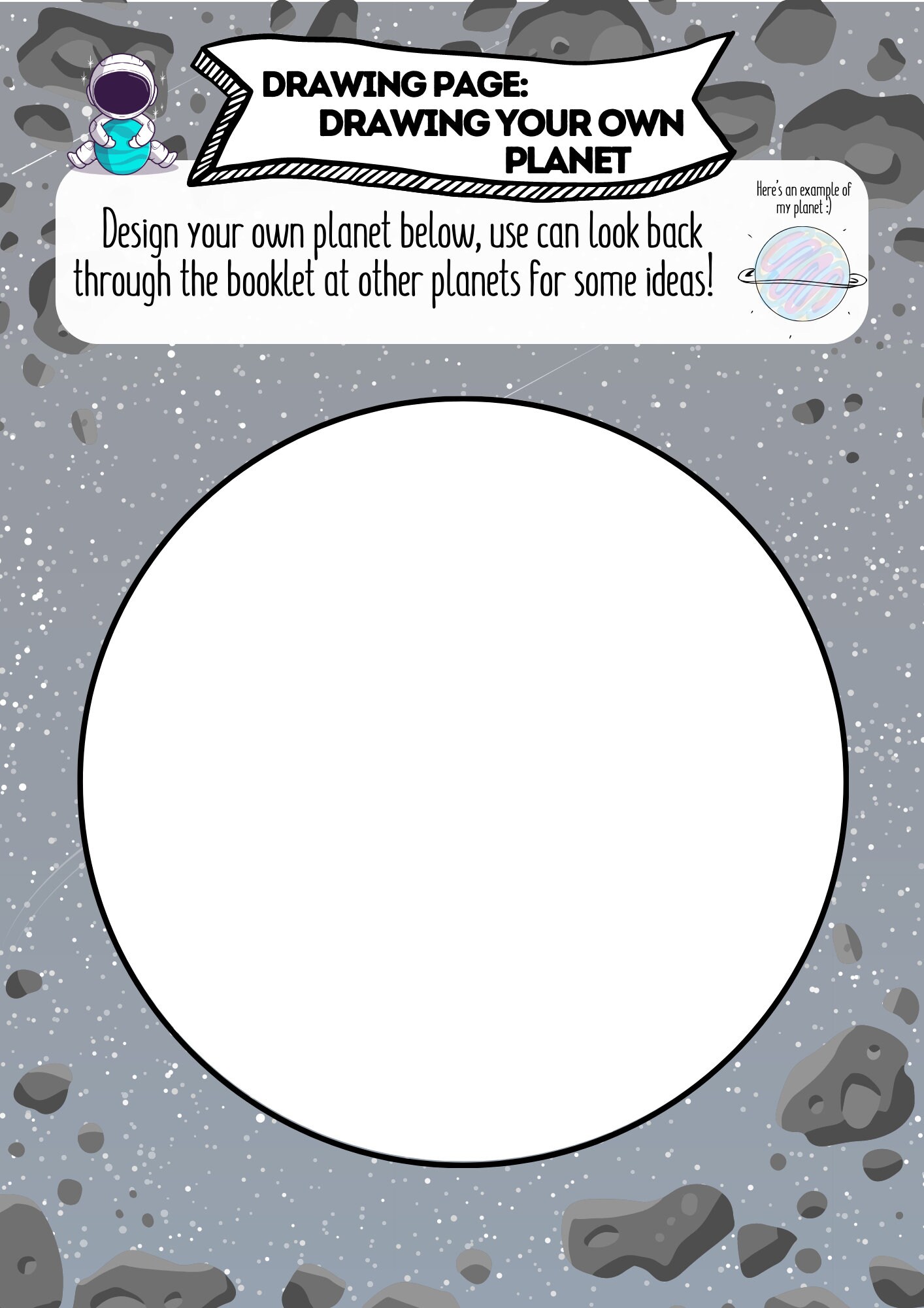 Space Activity Booklet - Etsy