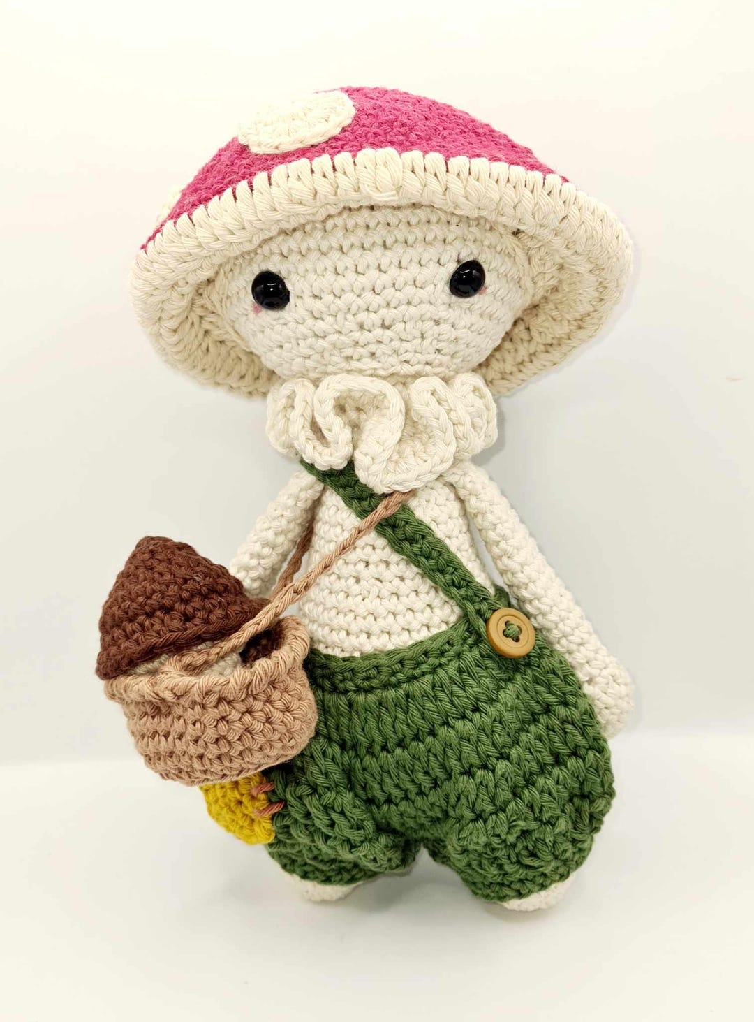 Red Cap Mushroom Boy Kip Crochet Pattern Only U.S Terms - Etsy