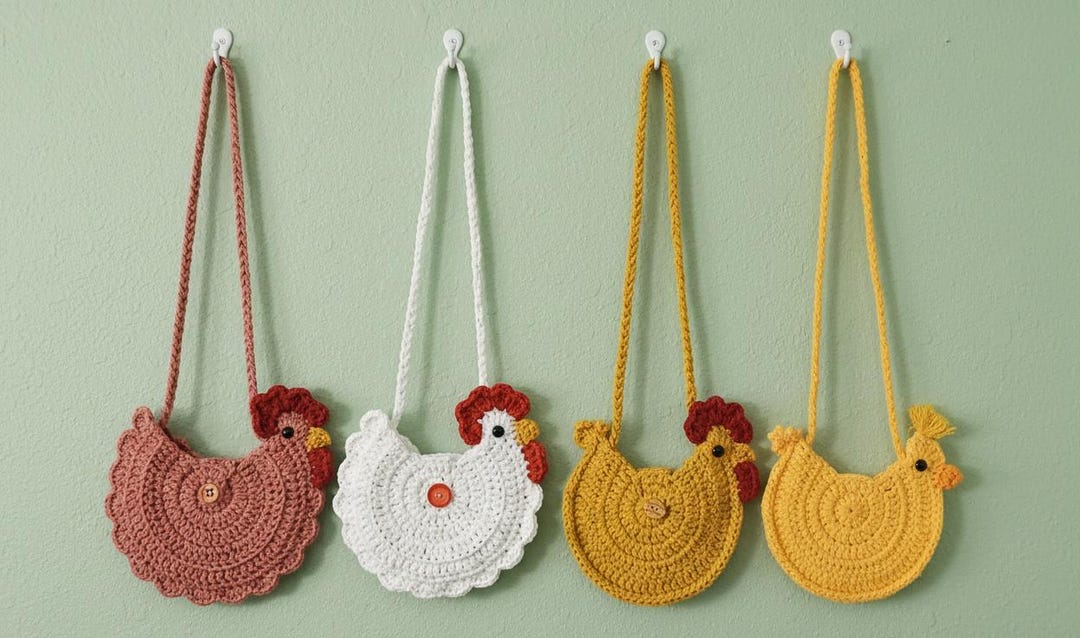 Crochet Chicken Bag Pattern | Mini Chick Easter Treat Bag | Kids ...