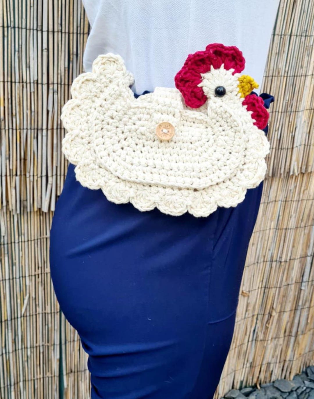 Crochet Chicken Belt Bag Purse Pattern Only Pdf US Terms - Etsy