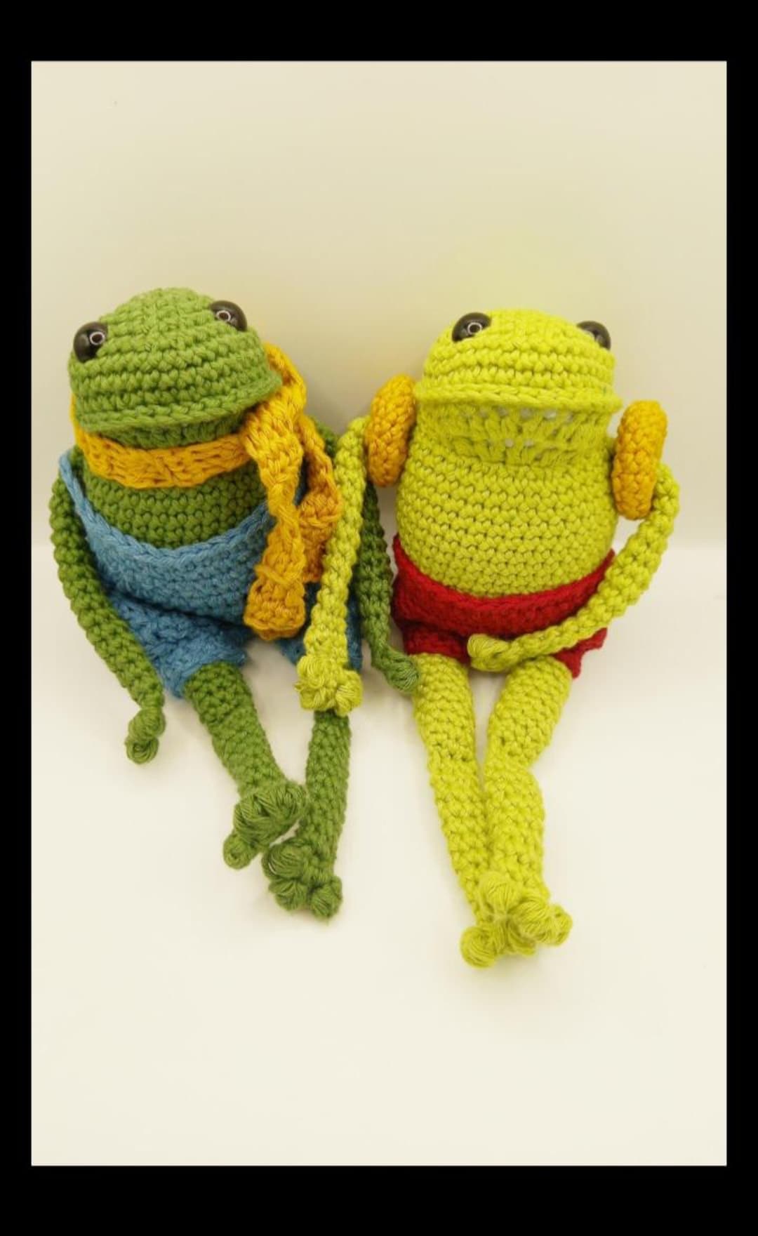 Adorable Derpy Crochet Frog Pattern Only U.S No Sew - Etsy