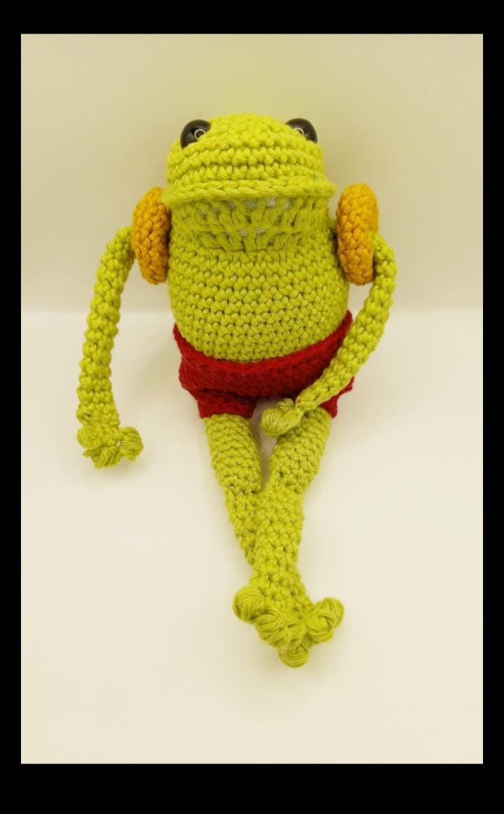 Adorable Derpy Crochet Frog Pattern Only U.S No Sew - Etsy