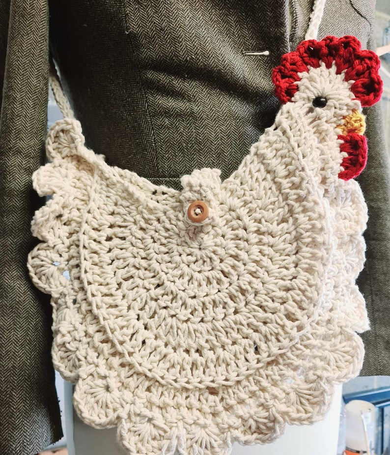 Crochet Chicken Bag Pattern Only U.S Terms - Etsy Canada