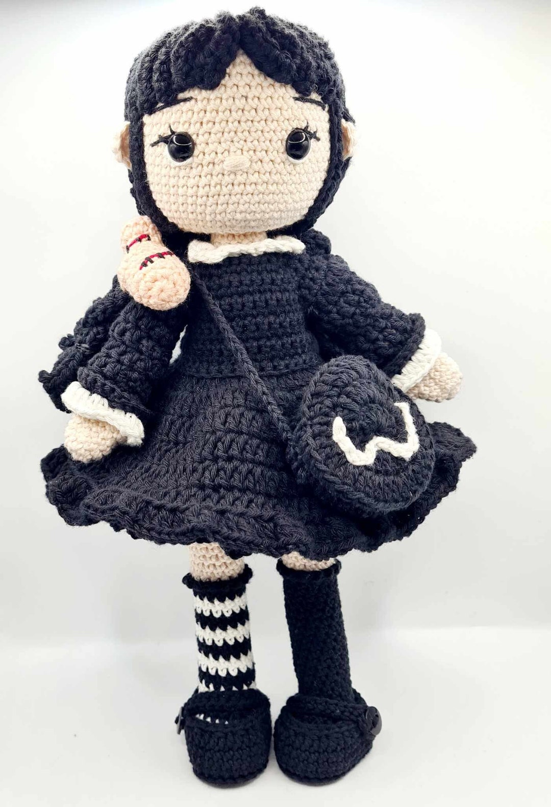 Wednesday Addams Doll Crochet Pattern Only U.S Terms English - Etsy