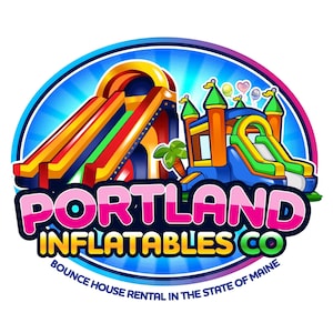 Bounce House Logo: Inflatable Rental Business Design - Etsy