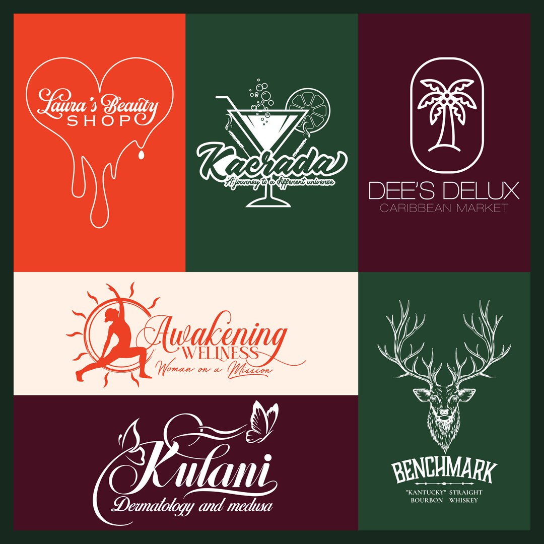 Minimalist Logo Designer for Small Businesses Custom Logo Maker - Etsy