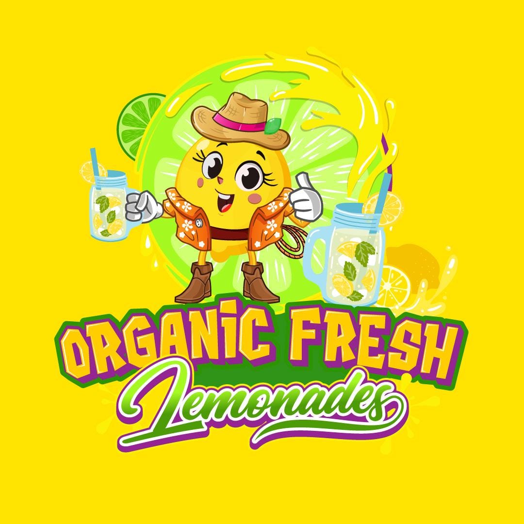 Custom Lemonade Stand Logo Design: Fresh Branding for Kids Businesses ...