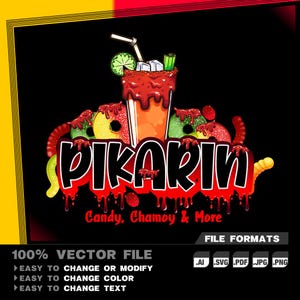 Unique Gusher Chamoy Logo Designs for Mexican Sweets, Tajin, Fruits and ...