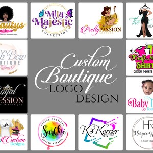 Boutique Logo, Fashion Logo, Logo Design, Clothes Logo, Online Boutique ...
