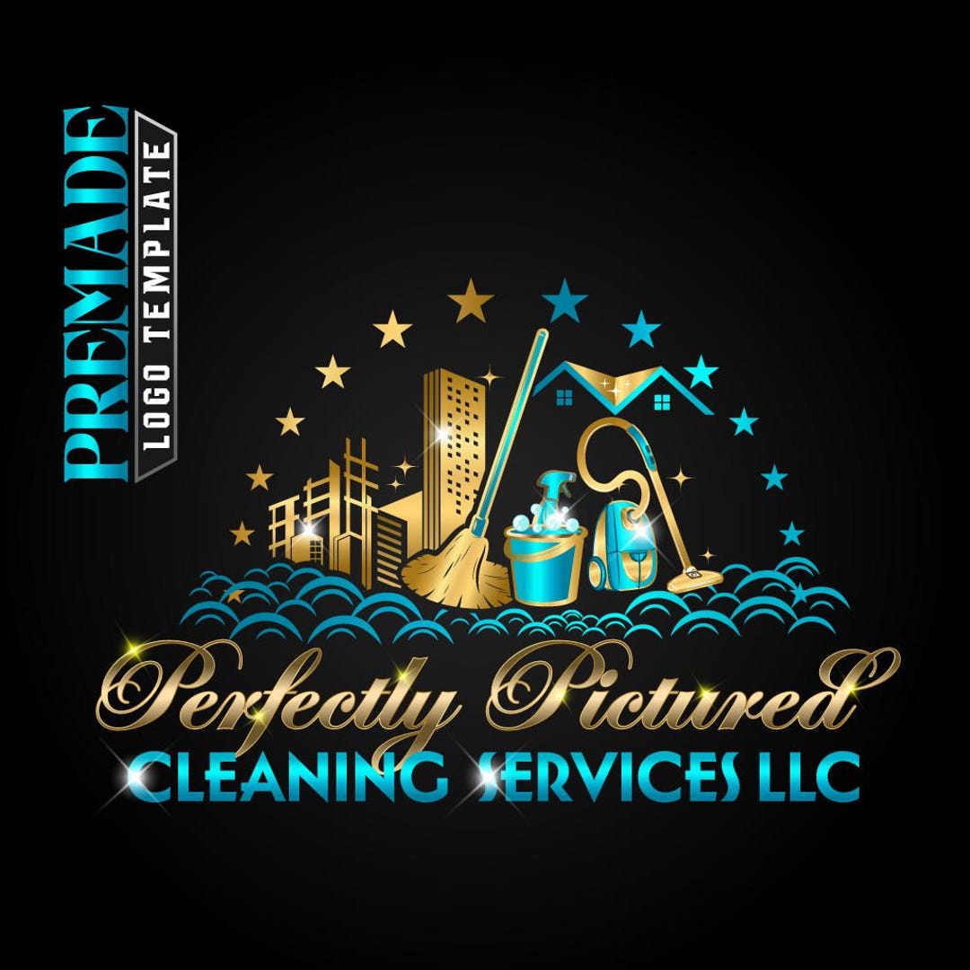 Custom Cleaning Service Logo Design: Unique Housekeeping Branding - Etsy