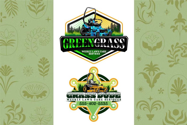 Custom Lawn Care Business Logo Design - Etsy