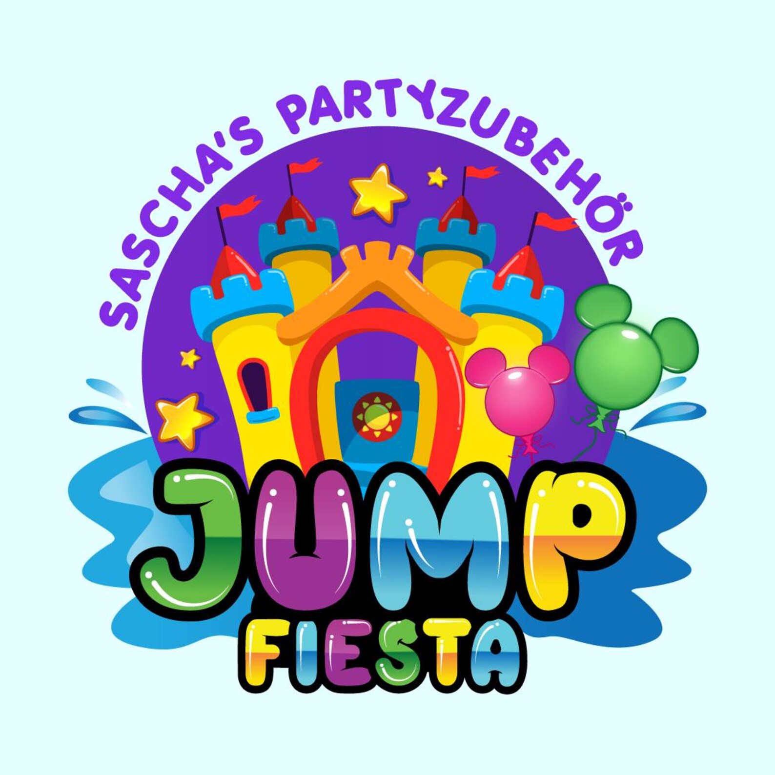 Bounce House Logo: Inflatable Rental Business Design - Etsy