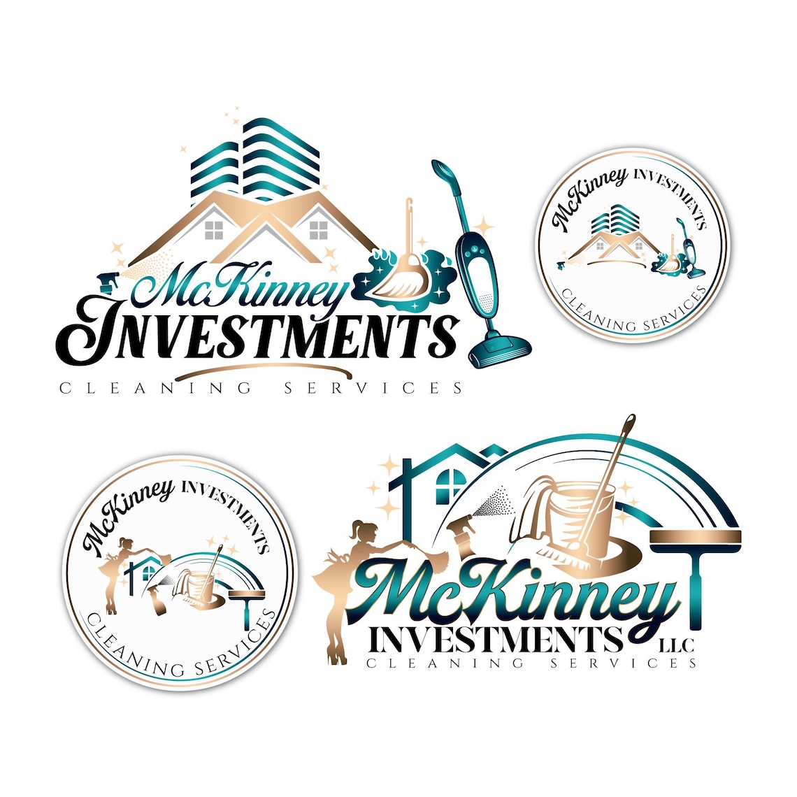 Custom Cleaning Service Logo Design: Unique Housekeeping Branding - Etsy