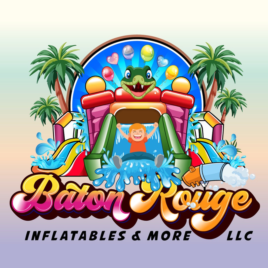 Custom Bounce House Rental Logo: Inflatable Party Design - Etsy