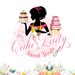 Custom Bakery Logo Design: Woman Chef, Cake & Sweets - Etsy