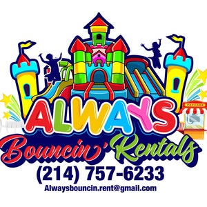 Bounce House Logo: Inflatable Rental Business Design - Etsy