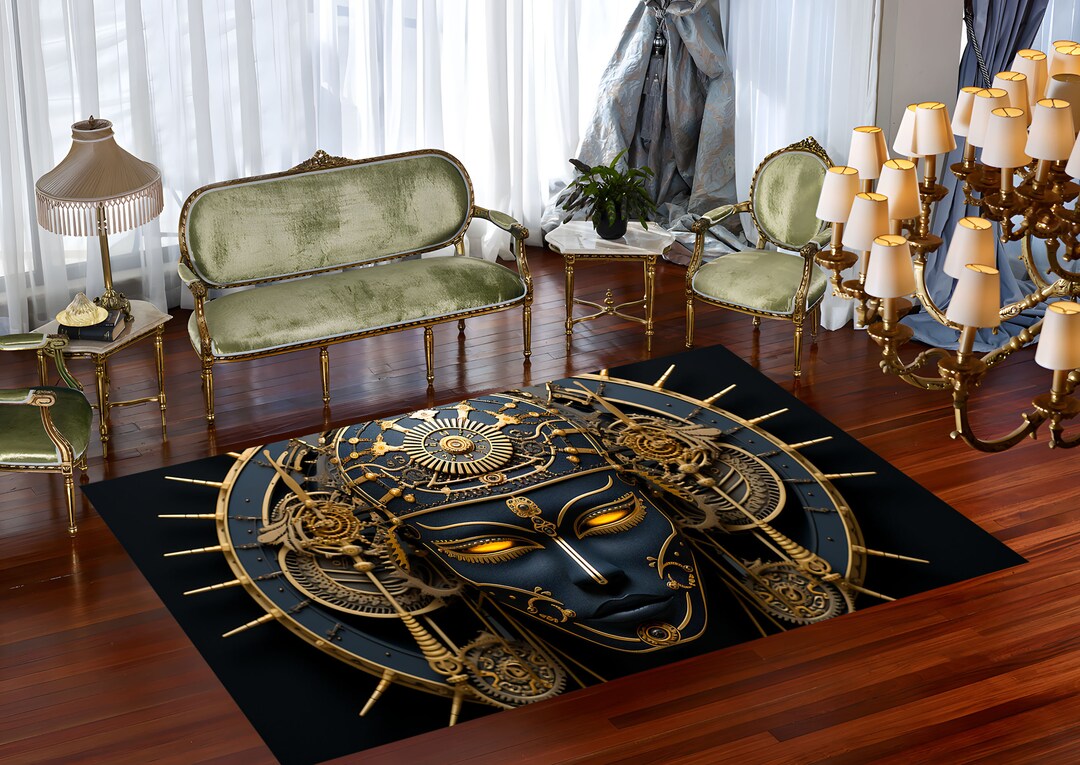 Mandala Rug, Aztec Rug, Psychedelic Rug, Kintsugi Rug, Mandala, Aztec ...