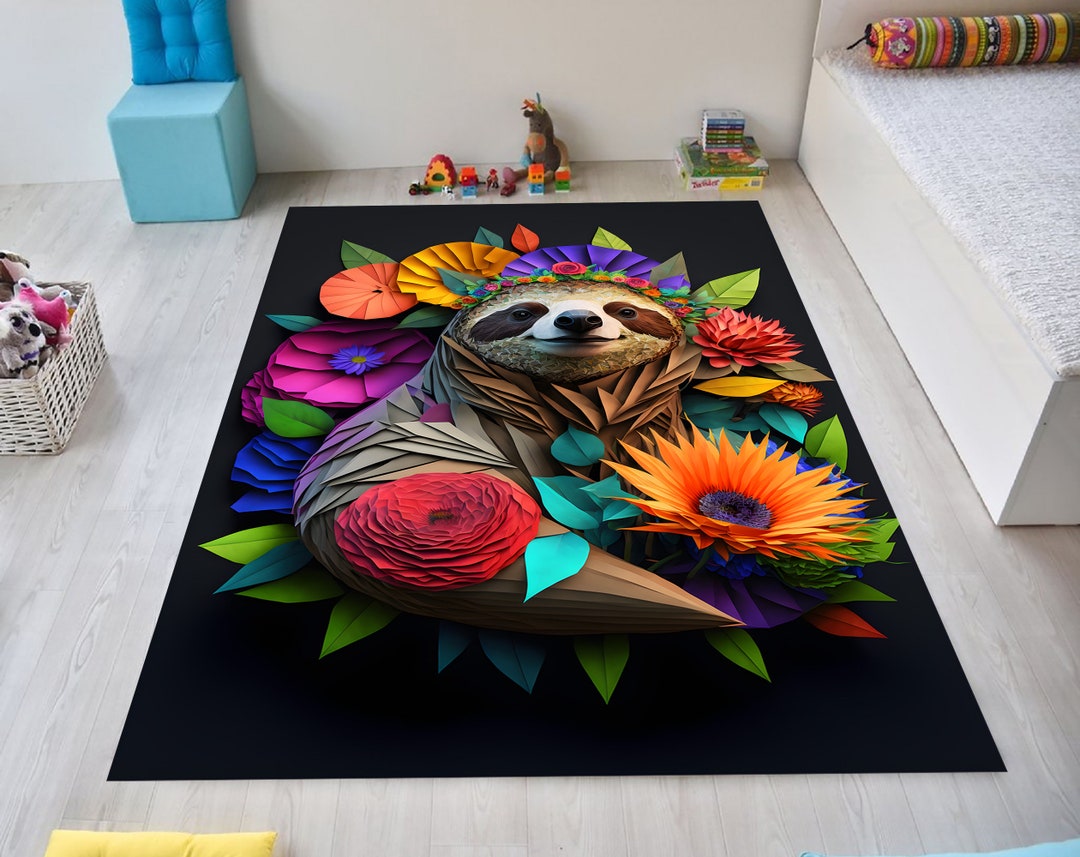 Origami Rug, Sloth Rug, Origami Flowers Rug, Origami, Sloth, Origami ...