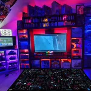 PCB Themed Rug, Electronic Circuit Themed Rug, Digital Mechanic Themed ...