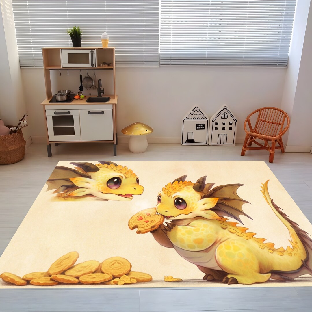 Dragon Rug Baby Dragon Rug Cute Dragon Rug Animal Rug - Etsy