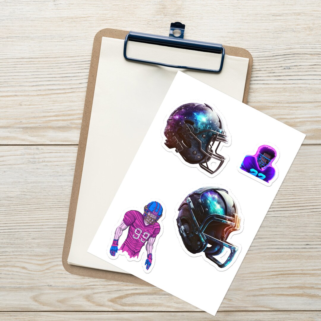 NFL Helmet Stickers Players Cyberpunk Style - Etsy