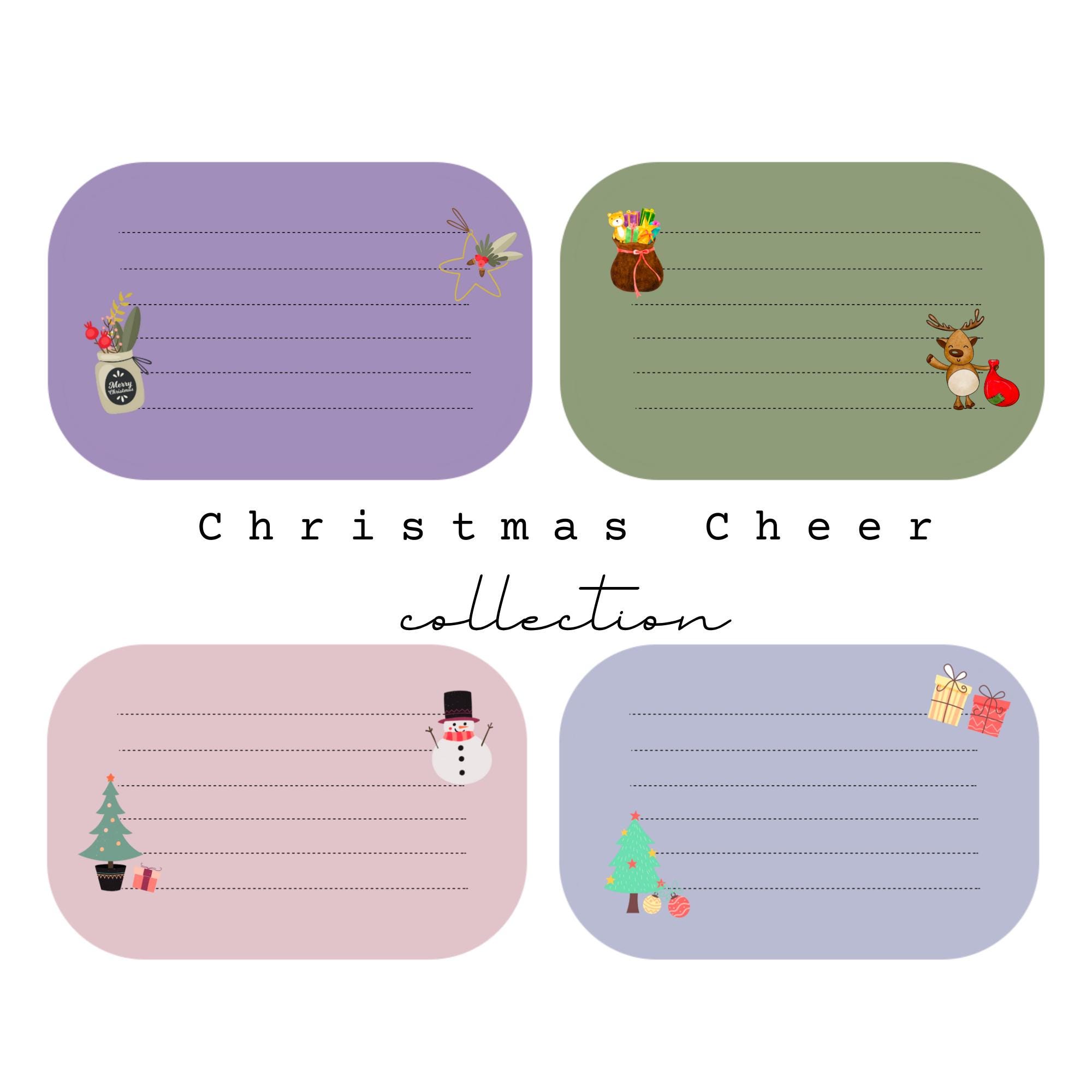 Christmas Notepads / Sticky Notes Digital Stickers / Digital Planning ...