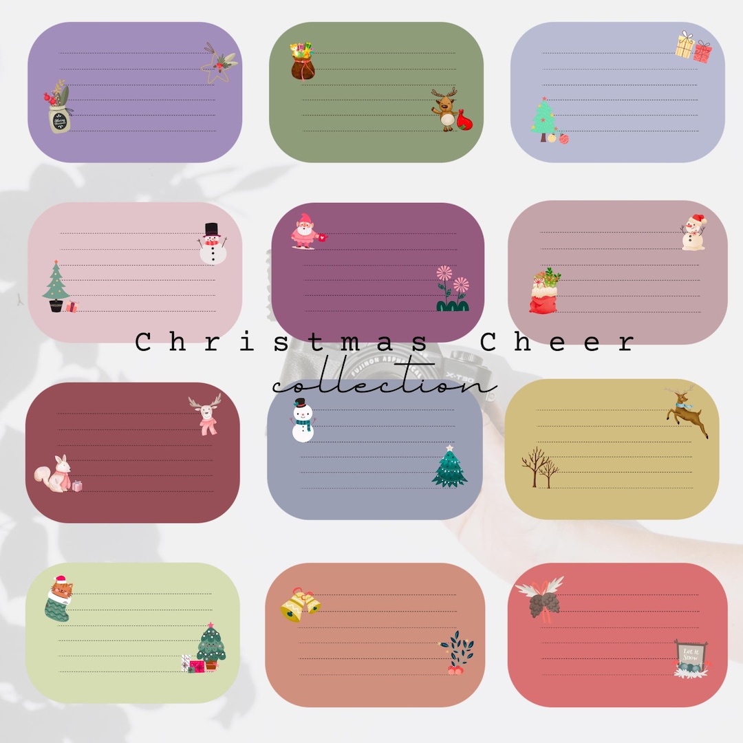 Christmas Notepads / Sticky Notes Digital Stickers / Digital Planning ...