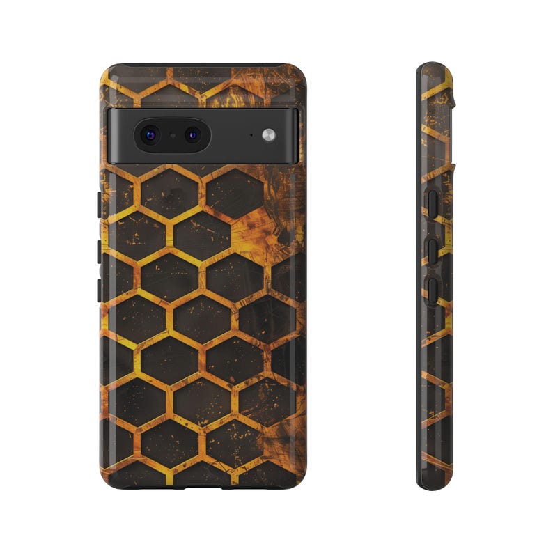 Steel Beehive Pattern Phone Case - Durable, Stylish Honeycomb Design ...