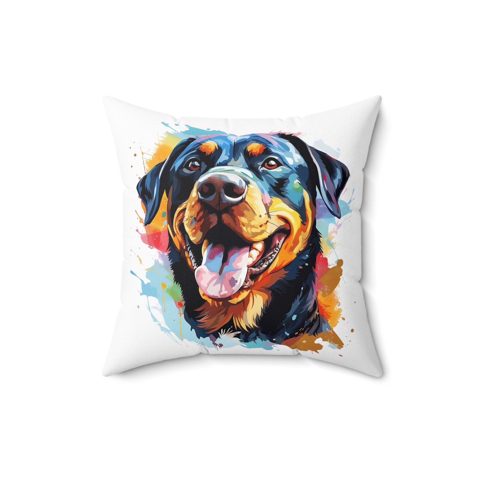 Rottweiler Pop Art Pillow - Etsy