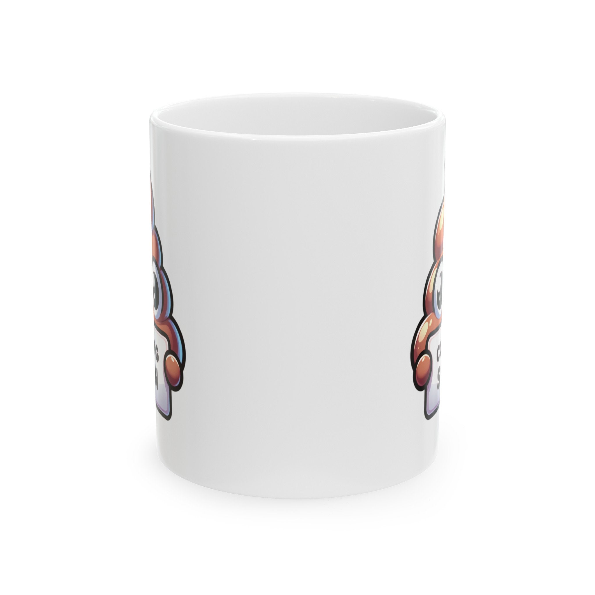 COMING SOON Poop Emoji Coffee Mug Funny Gag Gift 11oz White Ceramic ...