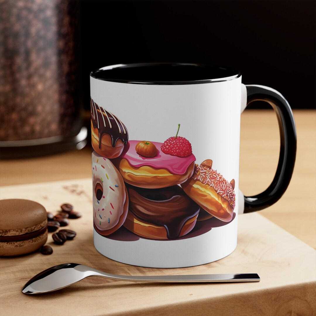 Pile of Donuts Coffee Mug, 11oz - Etsy