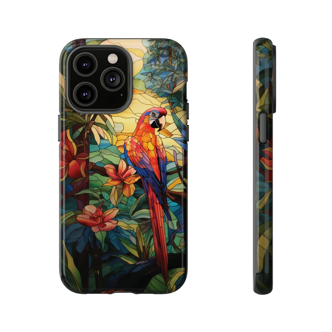 Parrot Stained Glass Design iPhone Case - iPhone 14 Pro Max Case ...