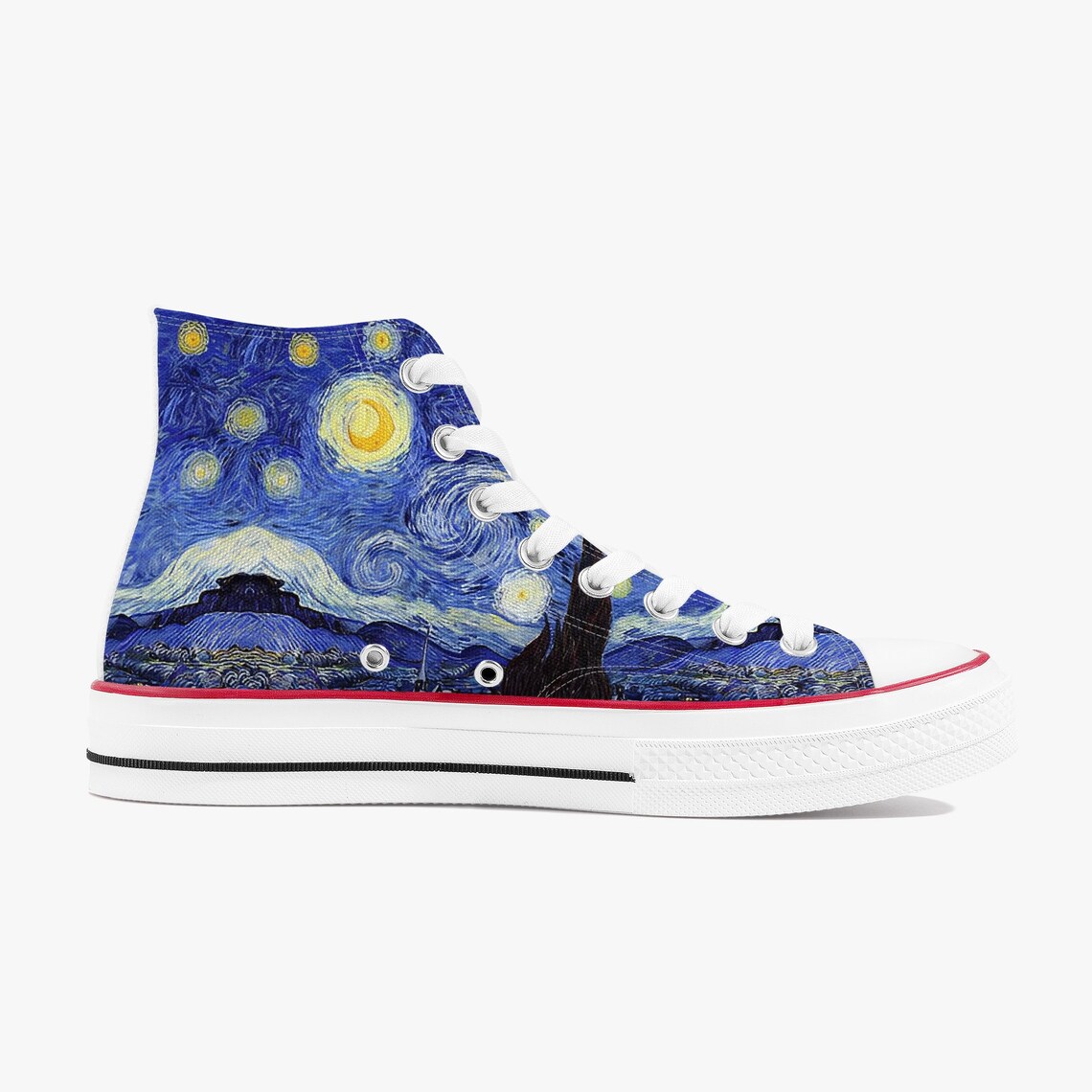 Van Gogh Converse, Starry Sky Sneakers, Night Sky Footwear ...