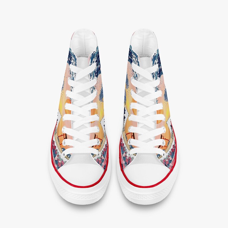 Ocean Wave Inspired Sneakers, Beach Converse, Coastal Style Trainers ...