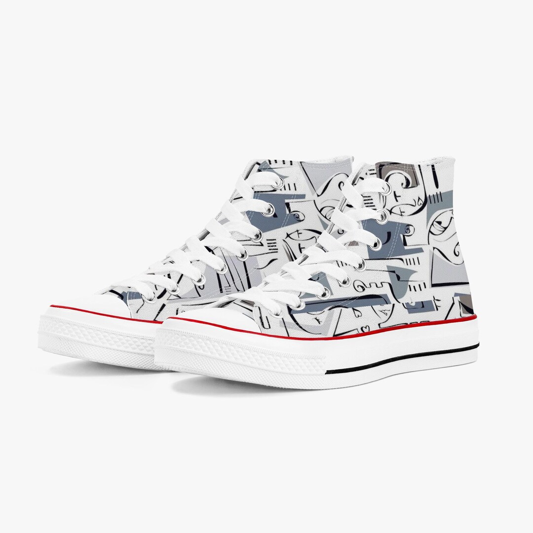 Picasso Inspired Converse, Abstract Art Sneakers, Cubist Style Shoes ...