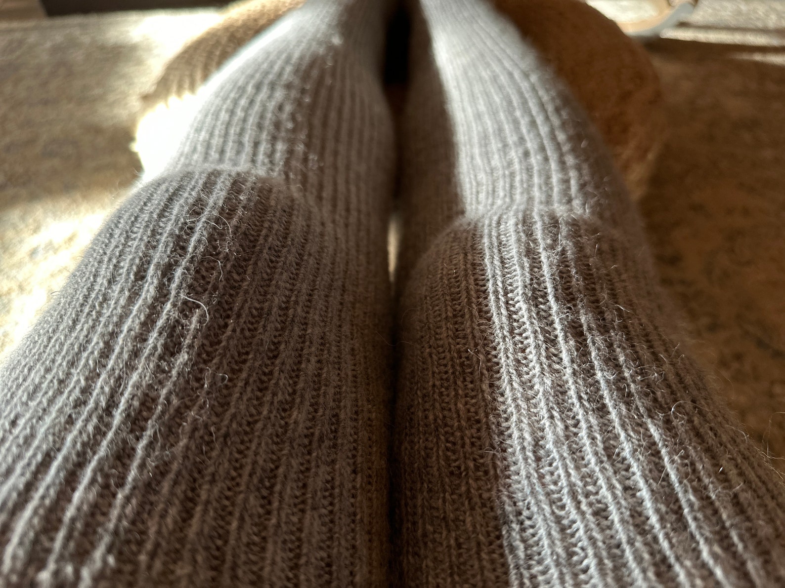 Alpaca Wool Blend Leg Warmers Knitted Knee Warmers Therapeutic Knit ...