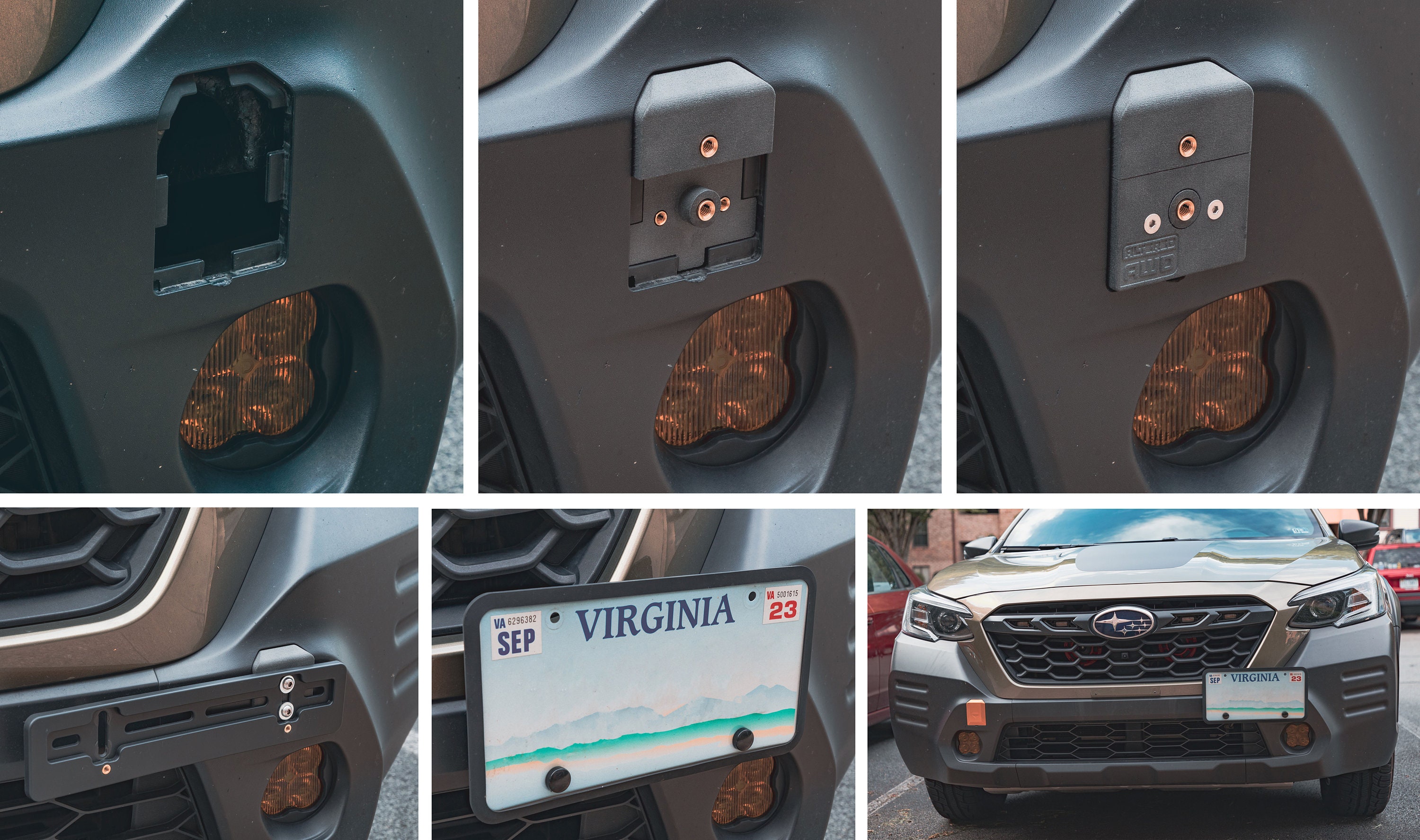 FPM1 Front License Plate Mount Subaru Outback Wilderness 2022-23 - Etsy