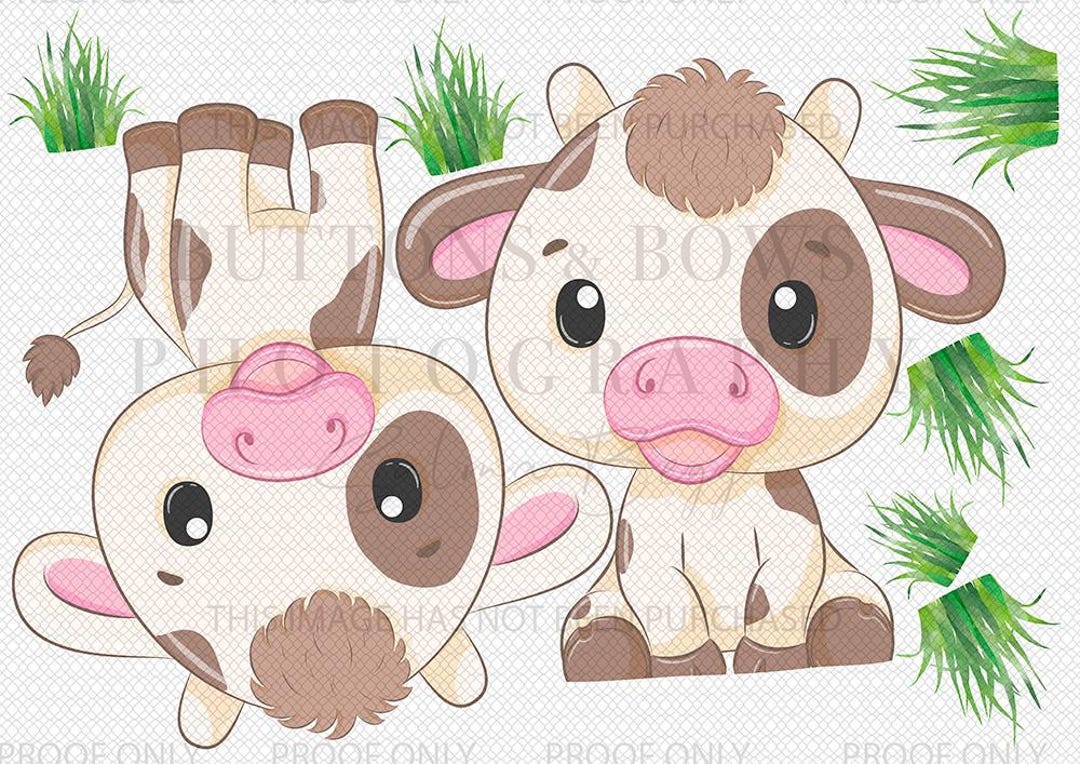 Farm Cow Cake Smash Cutout Template | 1st Birthday Decoration | DIY ...