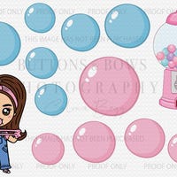 Bubble Gum Letters - Chewing Gum SVG, PNG - Bubble Playful Letters ...