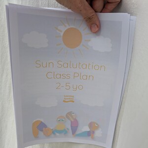 Sun Salutation Yoga Lesson Plan Kit, Kid Yoga Cards, Mindfulness, Kids ...