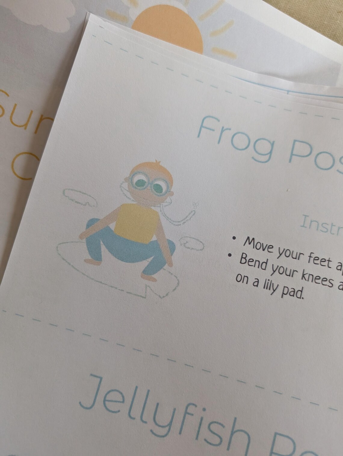 Sun Salutation Yoga Lesson Plan Kit, Kid Yoga Cards, Mindfulness, Kids ...