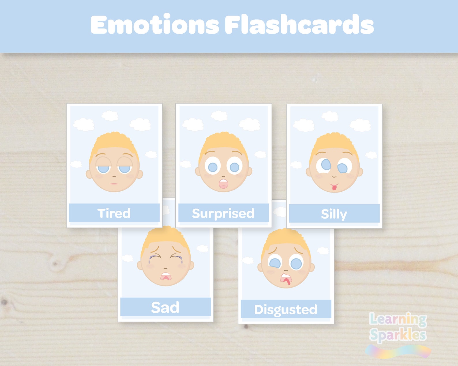 Emotions Printable Activity Boy Version, Feelings Chart Printable ...
