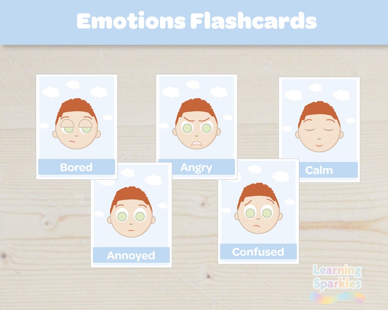 Emotions Printable Activity Boy Version, Feelings Chart Printable ...