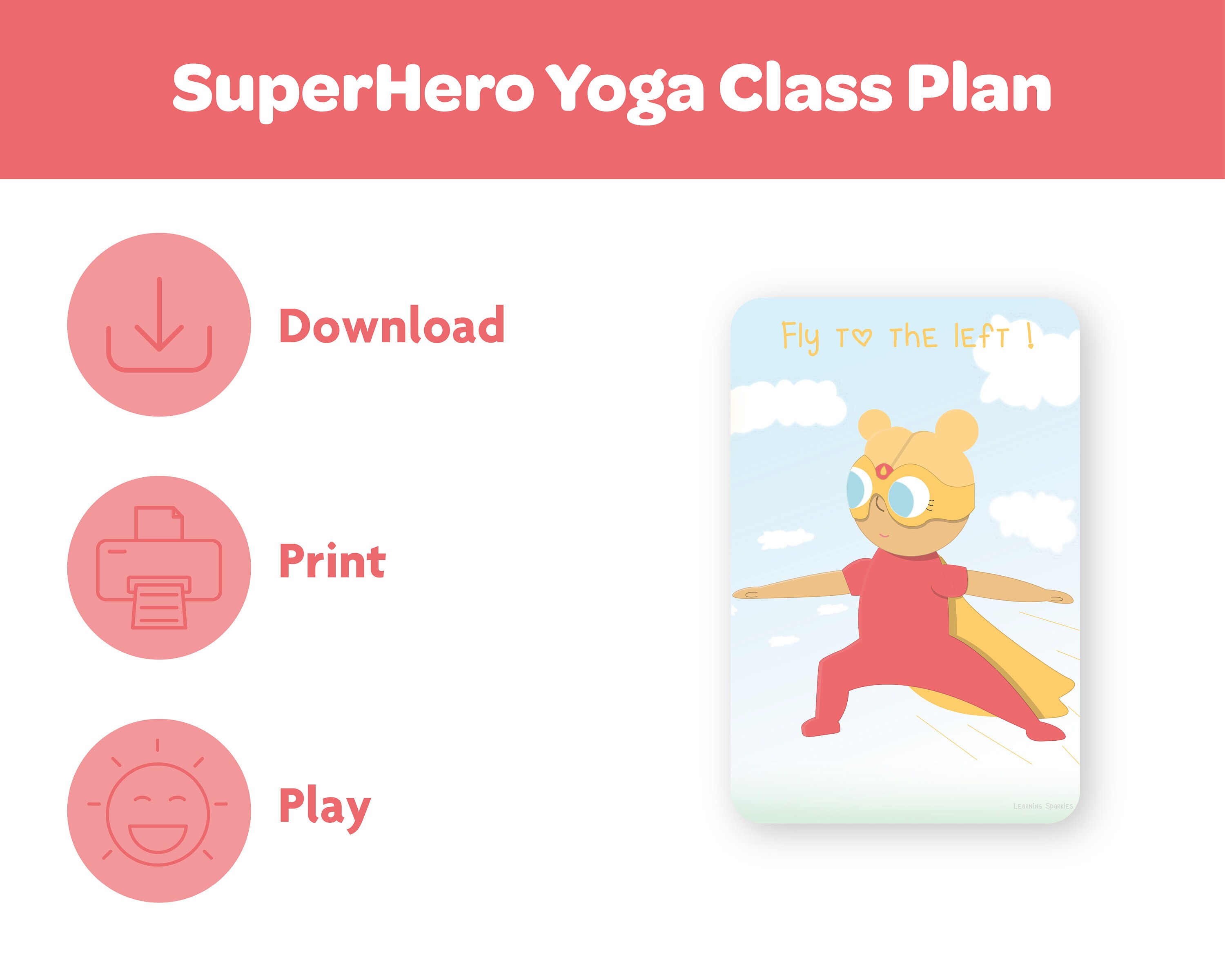 Superhero Yoga Lesson Plan Kit, Kid Yoga Cards, Mindfulness, Kids Yoga ...