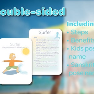 Kids Yoga Poses, Summer Activity for Kids, Yoga Cards for Kids - Etsy